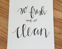 Popular items for so fresh so clean on Etsy