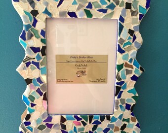 Mosaic picture frame | Etsy