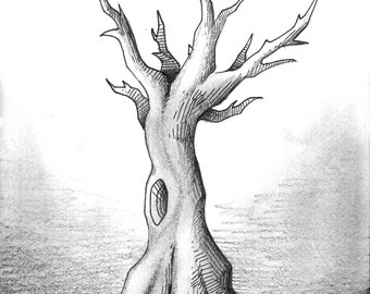 Tree drawing | Etsy