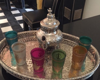 Moroccan tea glasses | Etsy