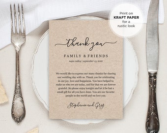 Wedding Welcome Bag Note Welcome Bag Letter by MintyPaperieShop