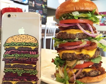 Burger iphone case | Etsy