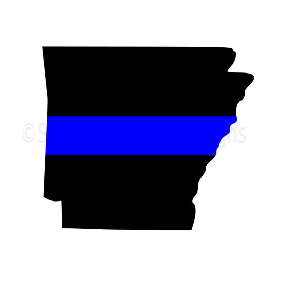 Arkansas Thin Blue Line Police Svg Instant Download Design For