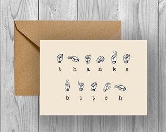 Thank you bitch | Etsy
