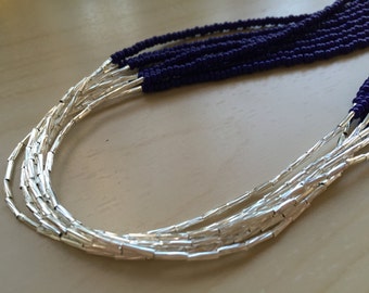 Multi strand seed bead necklace | Etsy