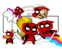 Unique deadpool unicorn related items | Etsy