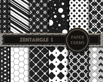 Zentangle patterns | Etsy