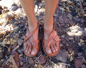 Items similar to Handmade Vegan Linen Sandals on Etsy