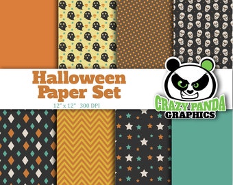 Items similar to Halloween DIGITAL PAPER on Etsy