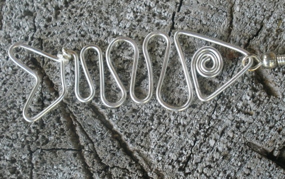 Wire wrapped fish earrings fish dangles silver fish