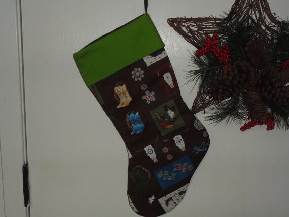 Southwestern Christmas stocking