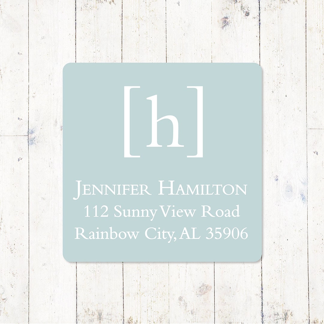 personalized return address LABEL SIMPLY CLASSIC by naomilynn