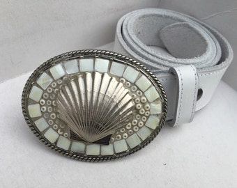 Mosaic Belt Buckle Love Joy Peace by camillaklein on Etsy