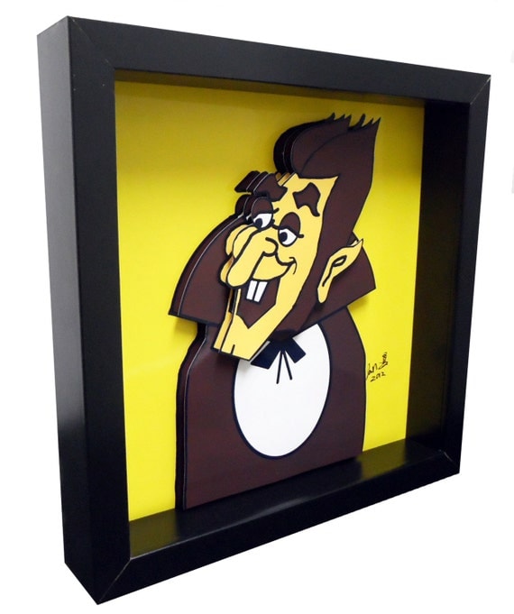 Count Chocula Cereal Box Art Funny Kitchen Art Breakfast