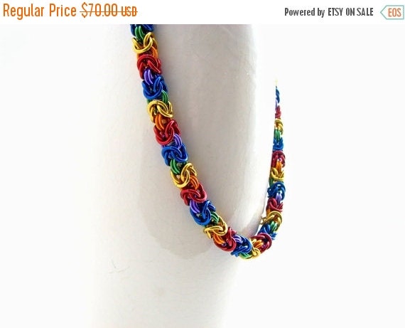 ON SALE True Colors Braid Chainmaille by dancingleafstudios
