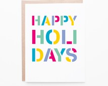 Unique non religious cards related items | Etsy