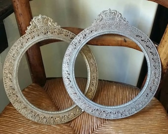 Round plate frames | Etsy