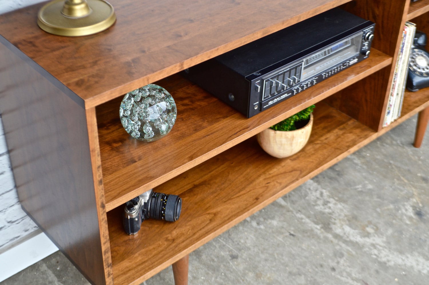 Custom Record Player / Media cabinet in Cherry by STORnewyork