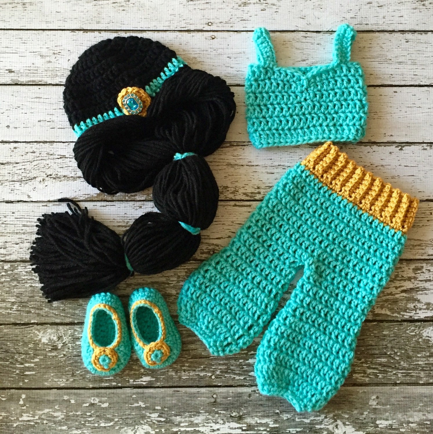Princess Jasmine Inspired Costume/ Crochet Princess Jasmine