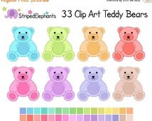 Unique teddy bear clip art related items | Etsy