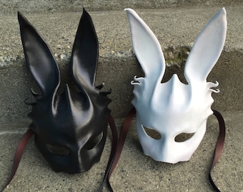 White rabbit mask | Etsy