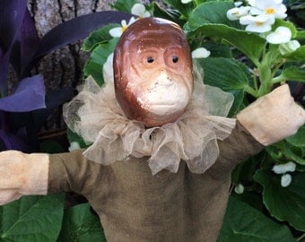 Unique monkey hand puppet related items | Etsy