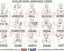 Unique sign language cards related items | Etsy