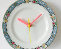 Unique yellow wall clock related items | Etsy