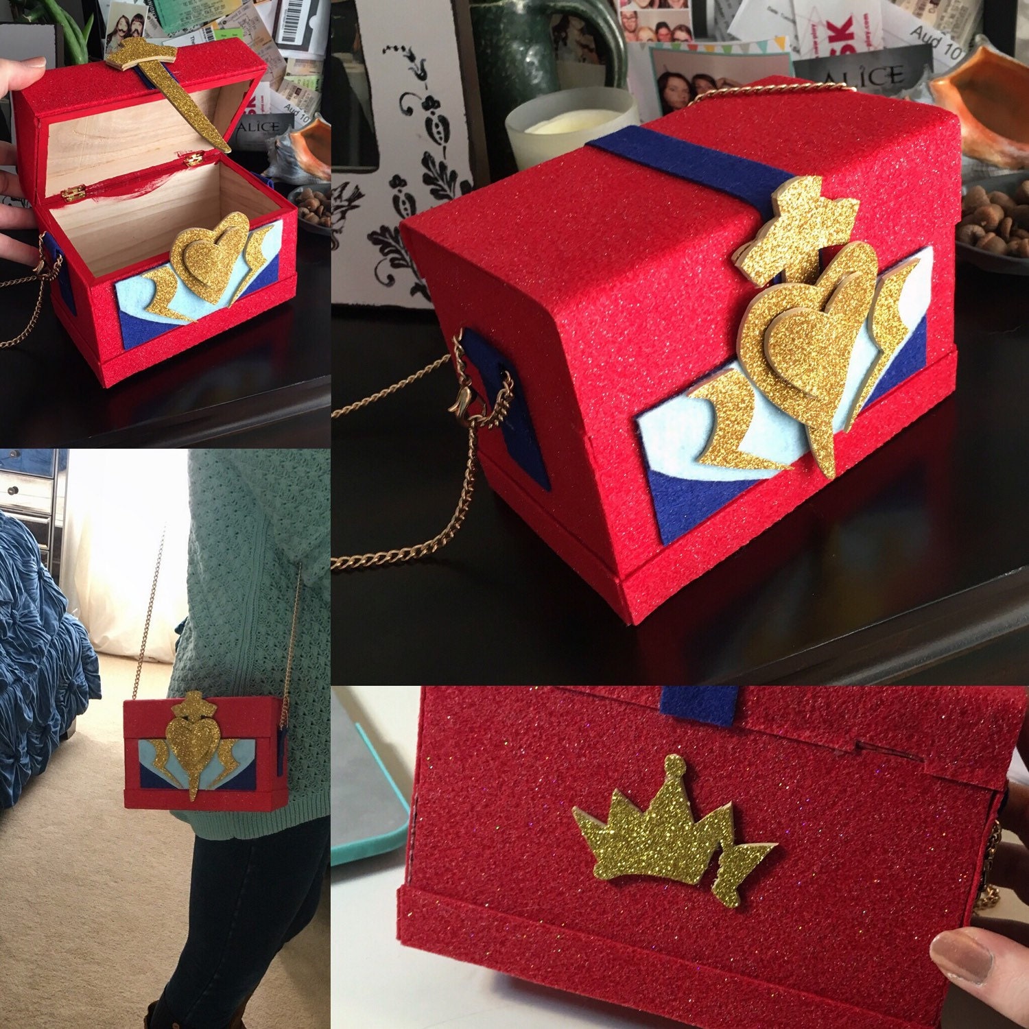Box Purse inspired by Evie from Disney's Descendants