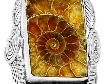 Golden spiral ring | Etsy