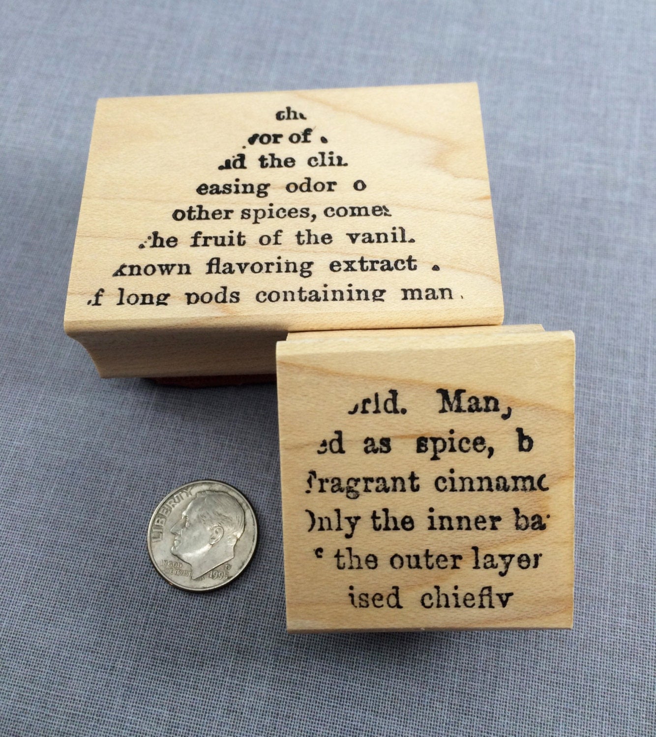 Triangle and Circle Word Rubber Stamp Set