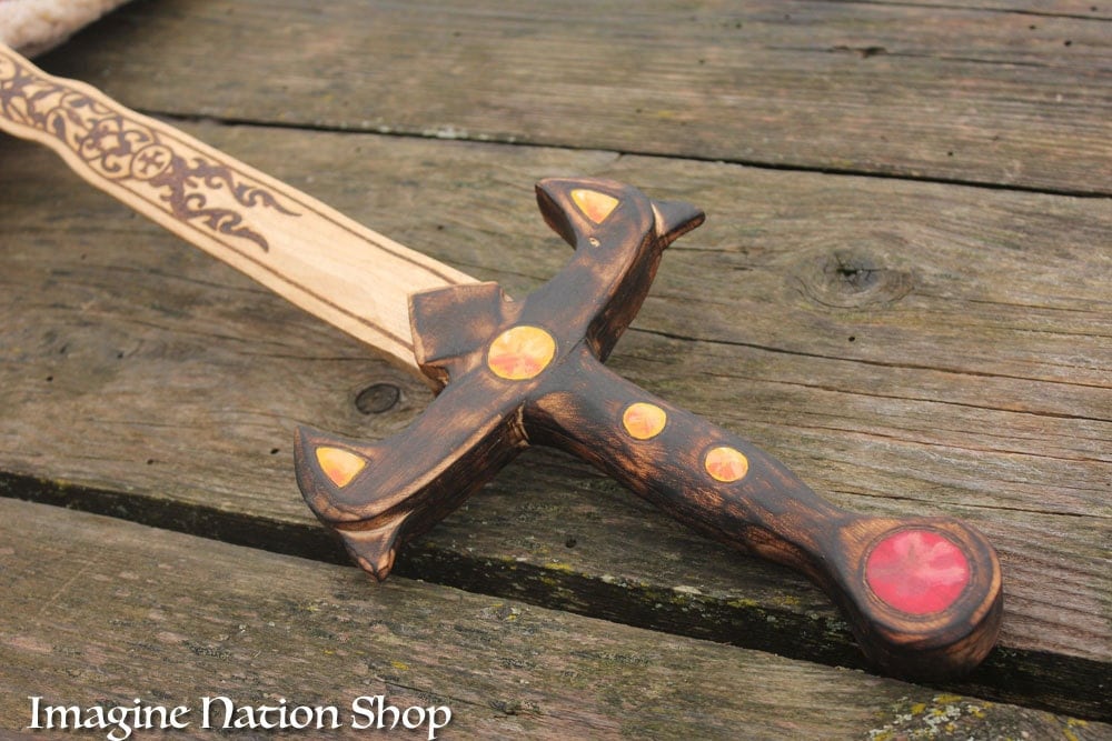 Wooden Excalibur Sword Once Upon Time TV show look alike