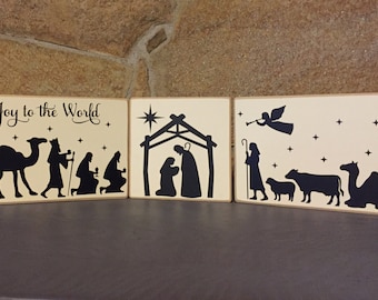 Joy nativity | Etsy