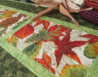 Fall table runner | Etsy
