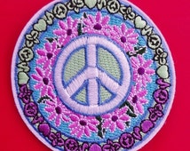 Unique peace sign patch related items | Etsy