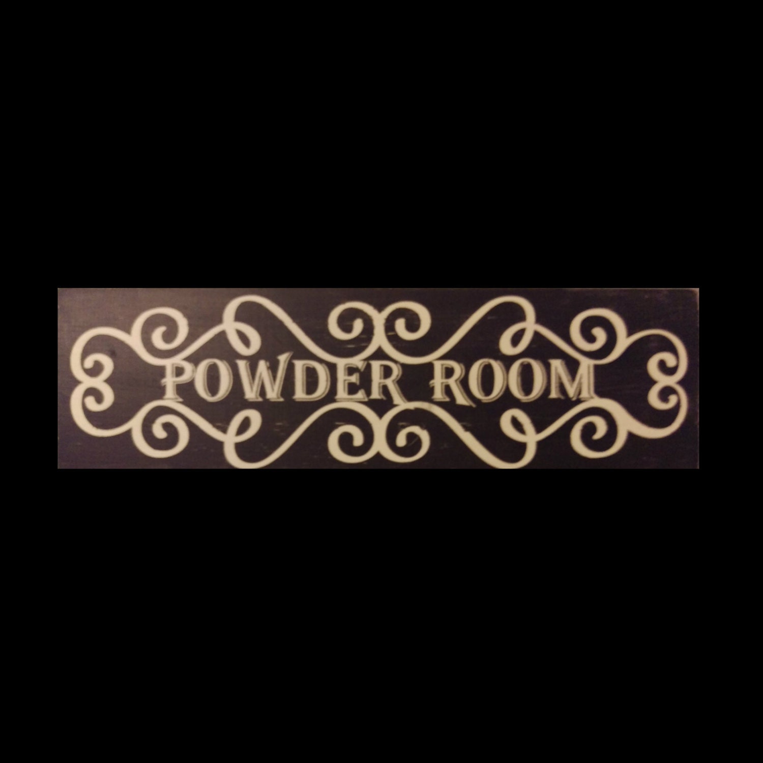 Bathroom Sign Powder Room Wood Sign Quote Large Wood Sign