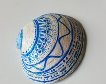 Unique painted clam shell related items | Etsy