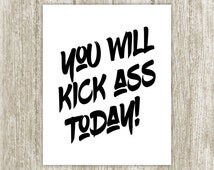 Unique you kick ass related items | Etsy