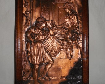 Copper bas relief | Etsy