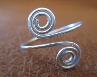 Silver wire ring | Etsy
