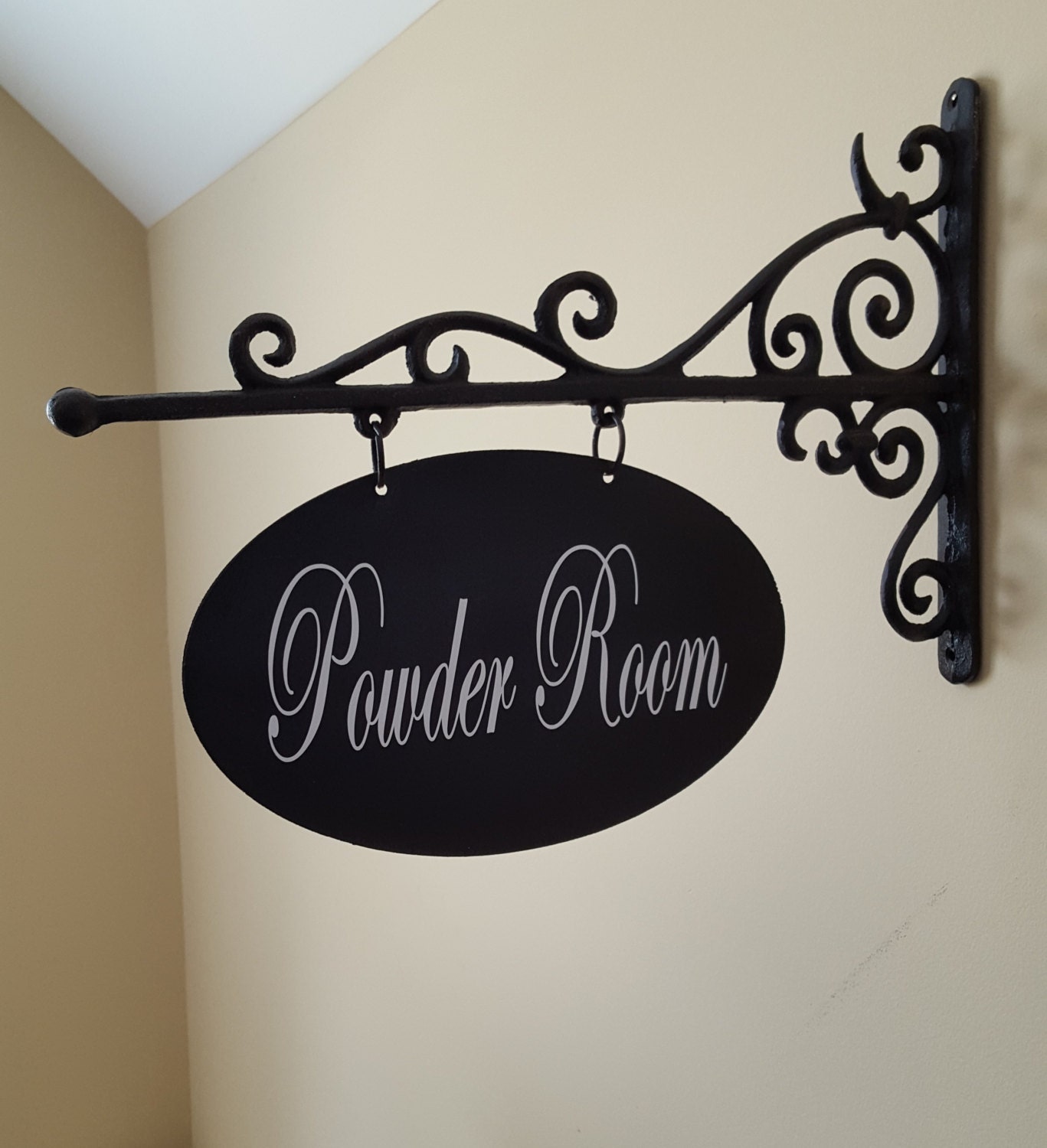 Large OVAL Metal Plaque/Bracket with Custom by PlushBrentwood Large OVAL Metal Plaque/Bracket with Custom by PlushBrentwood