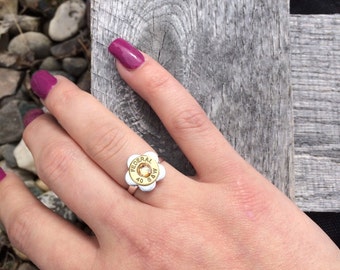 Items similar to Steampunk Flower made from bullet casing on Etsy