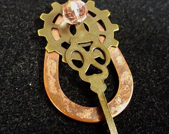 Melissa's Masterpieces: steampunk earrings with charm and