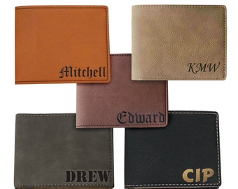 Unique monogrammed wallet related items | Etsy