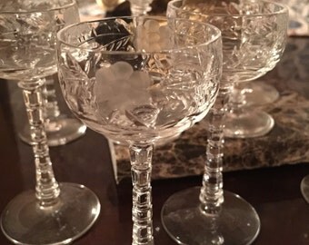 Unique crystal stemware related items | Etsy