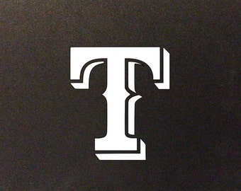 Texas rangers decal | Etsy