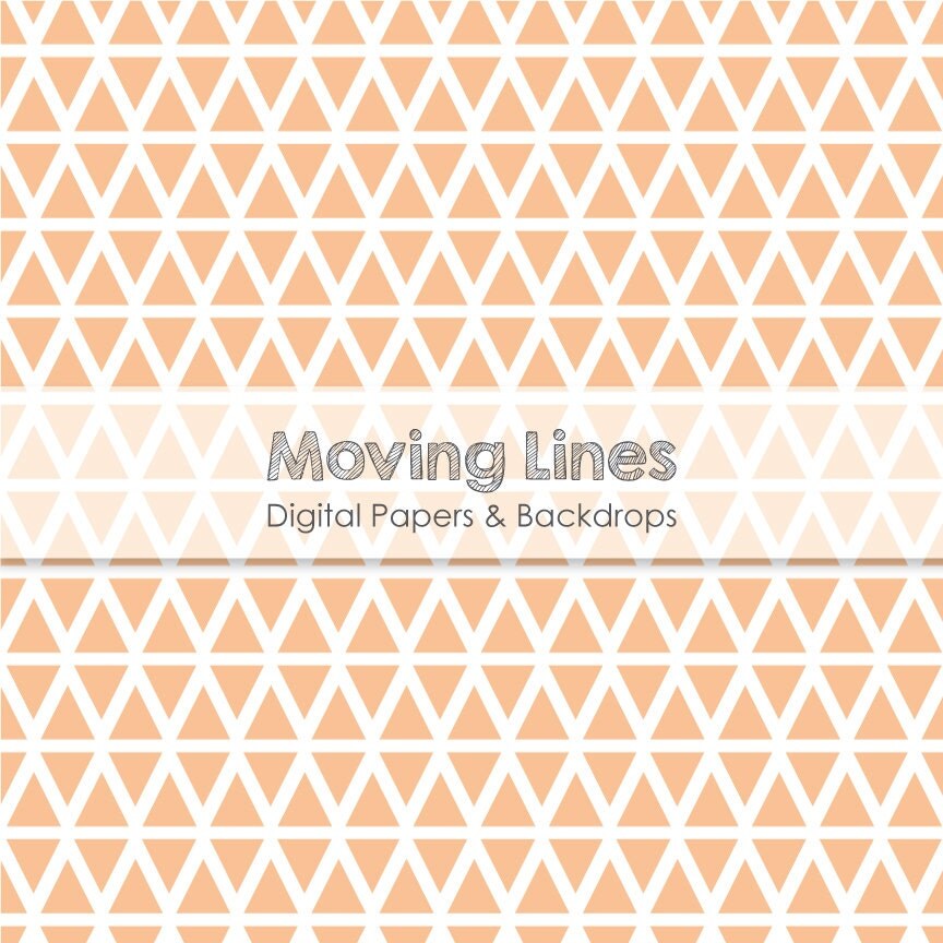 Geometric Digital Papers Triangles Boy and Girl by MovingLines