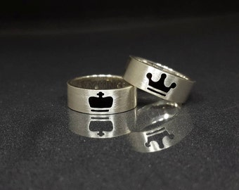 King and queen ring | Etsy