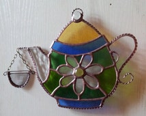 Unique stained glass teapot related items | Etsy
