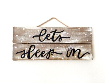 Let her sleep sign | Etsy